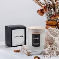 China Label Home Decoration Candle Jars Healing Crystal Luxury Glass Soy Wax With Lid for sale