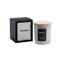 China Label Home Decoration Candle Jars Healing Crystal Luxury Glass Soy Wax With Lid for sale