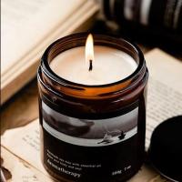 China Luxury Home Fragrance Scented Candle Soy Wax Round 210g 6*6.3 Cm for sale