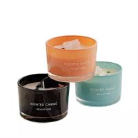 China Customized Private Label Soy Candle With White Sage And Crystal For Purification for sale
