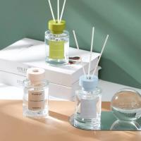 China Luxury Glass Bottles Fragrance Oil Aroma Reed Diffuser Packaging Air Freshener Scent for sale