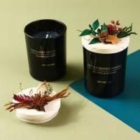 China Fragrance Soy Wax Glass Jar Scented Candle With Gift Boxes for sale