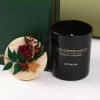 China Fragrance Soy Wax Glass Jar Scented Candle With Gift Boxes for sale