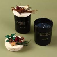 China Fragrance Soy Wax Glass Jar Scented Candle With Gift Boxes for sale