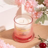 China Gradual Bell Jar Glass Scented Candle Diy Gift Soy Wax Smokeless 9cm X 12mm for sale