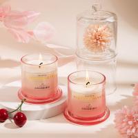 China Gradual Bell Jar Glass Scented Candle Diy Gift Soy Wax Smokeless 9cm X 12mm for sale