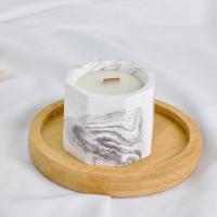 China Smokeless Aromatherapy Scented Candle Marble Plaster Cup Creative Home for sale