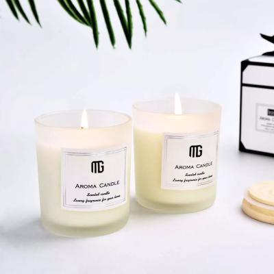 China Custom 10oz Essential Oil Scented Candles Label Handmade Diy Frosted Fragrance for sale