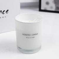 China Amazon Classic Black And White Luxury Glass Gift Box Scented Candle 7cm*8cm for sale