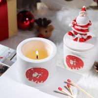 China Christmas Man Aroma Scented Candles Set Soy Wax Decoration Eco Enviroment for sale