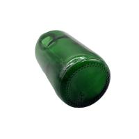 China 2oz Green Clear Dropper Boston Round Glass Bottle for sale