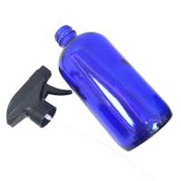 China Blue Pharmaceutical 16oz Boston Round Glass Bottles for sale
