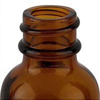 China Amber Empty SGS 4 Oz Boston Round Glass Bottles for sale