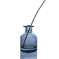 China Round Gradients Blue 50ml Diffuser Glass Bottle for sale