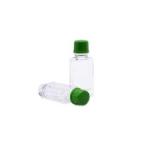 China 3ml Clear Flat Square Essential Balm Glass Bottle for sale