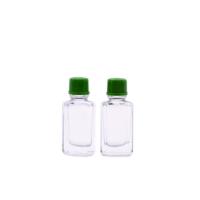 China 3ml Clear Flat Square Essential Balm Glass Bottle for sale