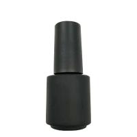China 15ML BLACK COLOR EMPTY UV GEL NAIL POLISH GLASS JARS GLASS COSMETIC BOTTLES for sale