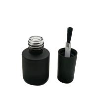 China 15ML BLACK COLOR EMPTY UV GEL NAIL POLISH GLASS JARS GLASS COSMETIC BOTTLES for sale