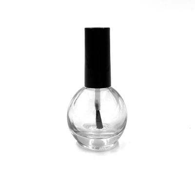 China 10ML CLEAR COLOR EMPTY ROUND SHAPE NAIL POLISH GLASS JARS GLASS BOTTLES for sale
