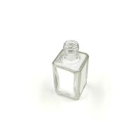 China 15ML CLEAR COLOR EMPTY SQUARE NAIL POLISH GLASS BOTTLES WITH BRUSH for sale