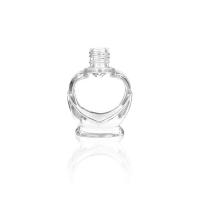 China Clear Vintage Heart Shape 10ml Empty Nail Polish Bottles for sale