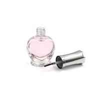 China Clear Vintage Heart Shape 10ml Empty Nail Polish Bottles for sale