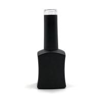 China UV Protected Black Painted 17ml Gel Nail Polish Square Bottle for sale