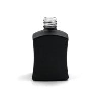 China UV Protected Black Painted 17ml Gel Nail Polish Square Bottle for sale