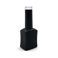 China UV Protected Black Painted 17ml Gel Nail Polish Square Bottle for sale