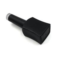 China UV Protected Black Painted 17ml Gel Nail Polish Square Bottle for sale
