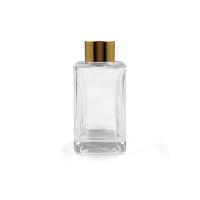 China Square Decorative Crystal 115ml Glass Bottle For Reed Diffuser for sale