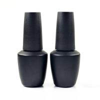 China 7ml 9ml 11ml Unique Empty Nail Polish Bottles With Black Cap for sale