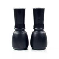 China 7ml 9ml 11ml Unique Empty Nail Polish Bottles With Black Cap for sale