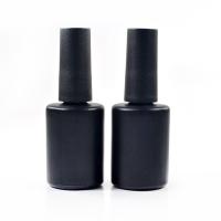 China 7ml 9ml 11ml Unique Empty Nail Polish Bottles With Black Cap for sale