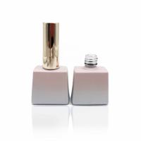 China Fancy Gradient Pink Color 15ml TDS Empty Gel Nail Polish Bottles for sale
