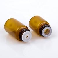 China Small Dropper SGS Amber Essential Oil Glass Bottle for sale