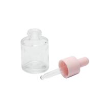 China Pink Odm Glass Dropper Bottle Clear Glass Bottle Customised Serum Bottles for sale