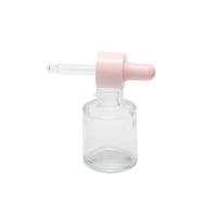 China Pink Odm Glass Dropper Bottle Clear Glass Bottle Customised Serum Bottles for sale