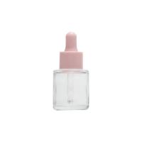 China Pink Odm Glass Dropper Bottle Clear Glass Bottle Customised Serum Bottles for sale
