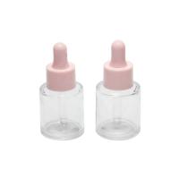 China Pink Odm Glass Dropper Bottle Clear Glass Bottle Customised Serum Bottles for sale