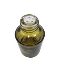 China Essential Oil Serum Bottle Luxury Empty 30ml Glass Bottle Dropper With Shiny Silver Color for sale