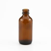 China 120ml Amber Cap Cbd Essential Oil Boston Round Dropper Glass Bottles With Dropper for sale
