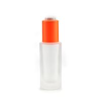 China 10ml 15ml Froster Clear Essential Oil Tube Glass Dropper Bottle for sale