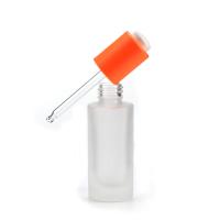China 10ml 15ml Froster Clear Essential Oil Tube Glass Dropper Bottle for sale