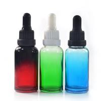 China Essential Oil Tube 15ml Glass Dropper Bottle With Uv Coating for sale