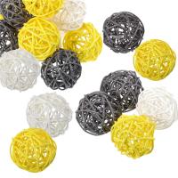 China SGS Small Christmas Wicker Rattan Decorative Balls Spheres Decor Bulk for sale