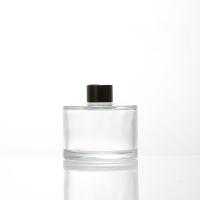 China Decorative Hotel Empty Black Cap Round 200ml Diffuser Bottle for sale