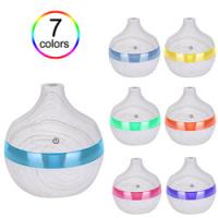 China 2021 Using Home Appliances 300ml Wood Grain Ultrasonic Air Humidifier for sale