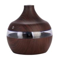China 2021 Using Home Appliances 300ml Wood Grain Ultrasonic Air Humidifier for sale