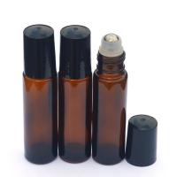 China 10ml Amber Glass Roller Bottles Bulk for filling essential oil for sale